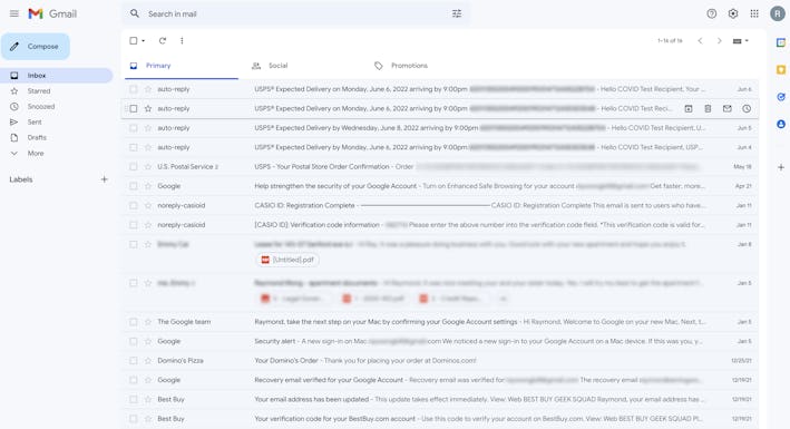 How to change Gmail back to original layout view