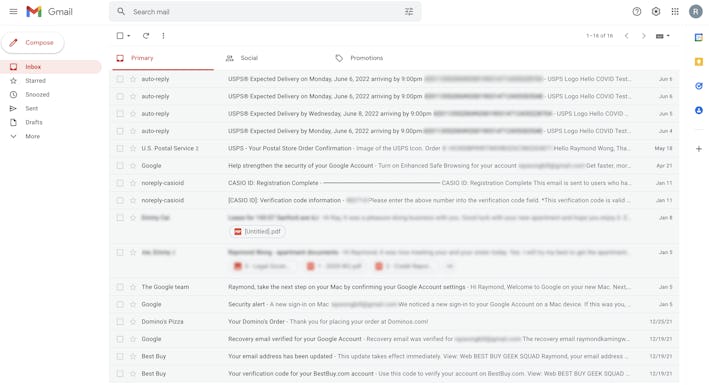 How to change Gmail back to original layout view