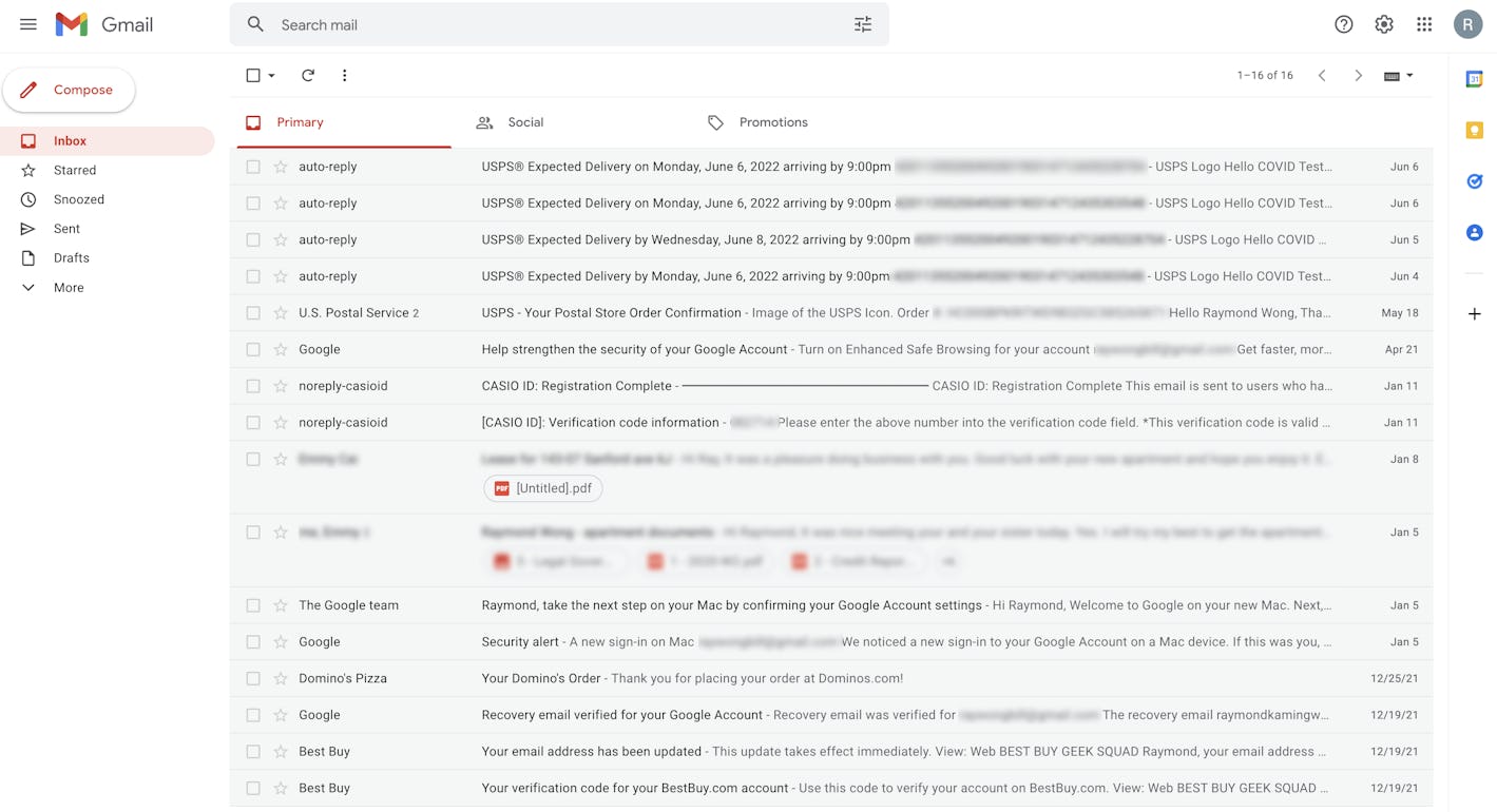 How to change Gmail back to original layout view