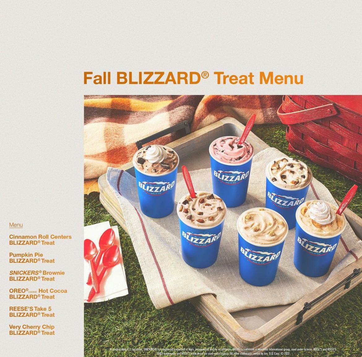 Dairy Queen's Fall 2022 Blizzard Flavors Are Available As Scented Pillows