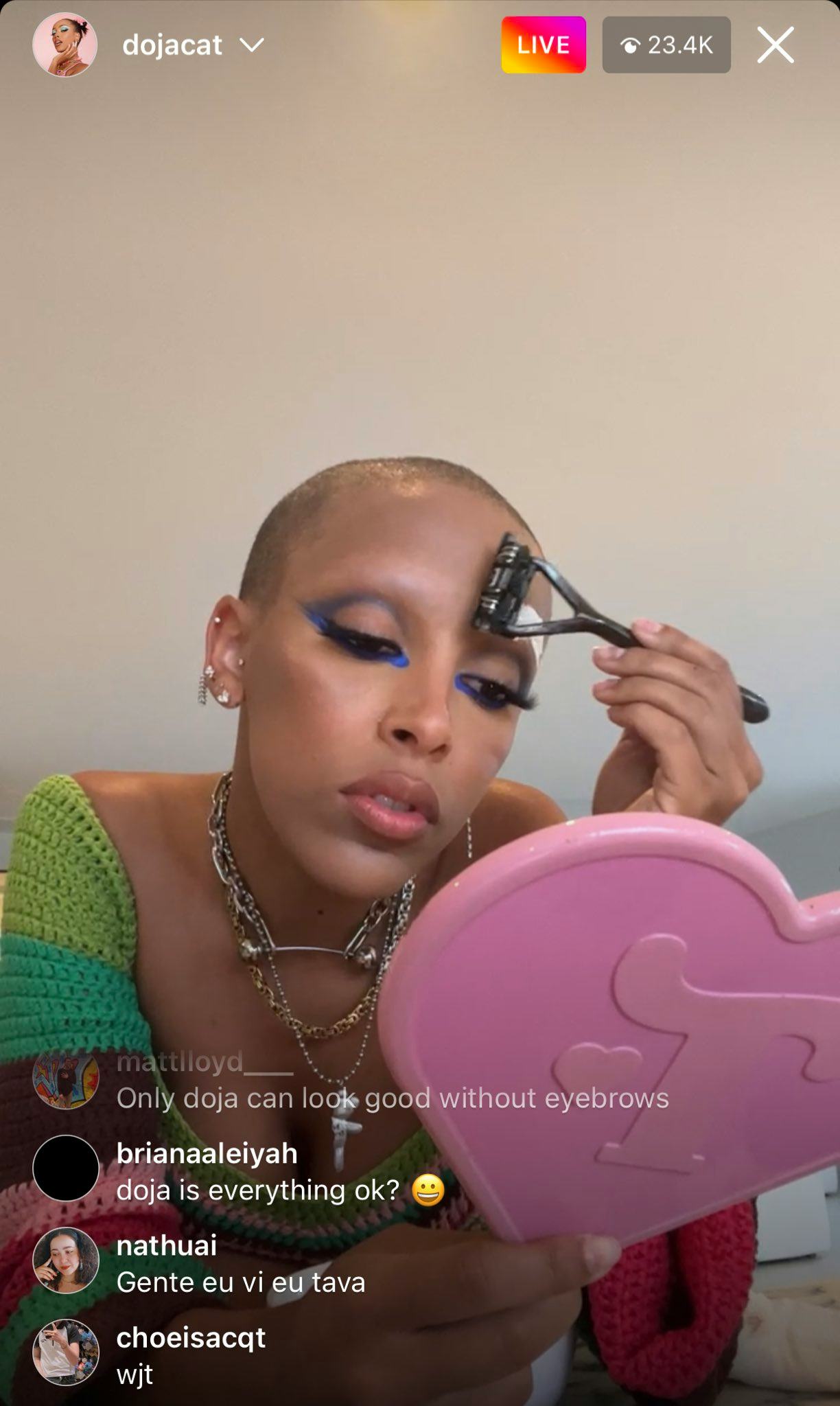 Watching Doja Cat Shave Her Eyebrows On Instagram Live Was Liberating