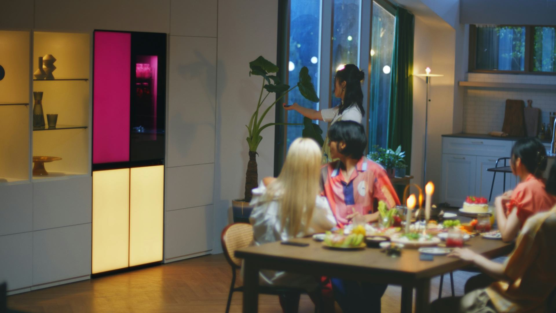 LG's color-changing smart fridge makes your kitchen undeniably moody