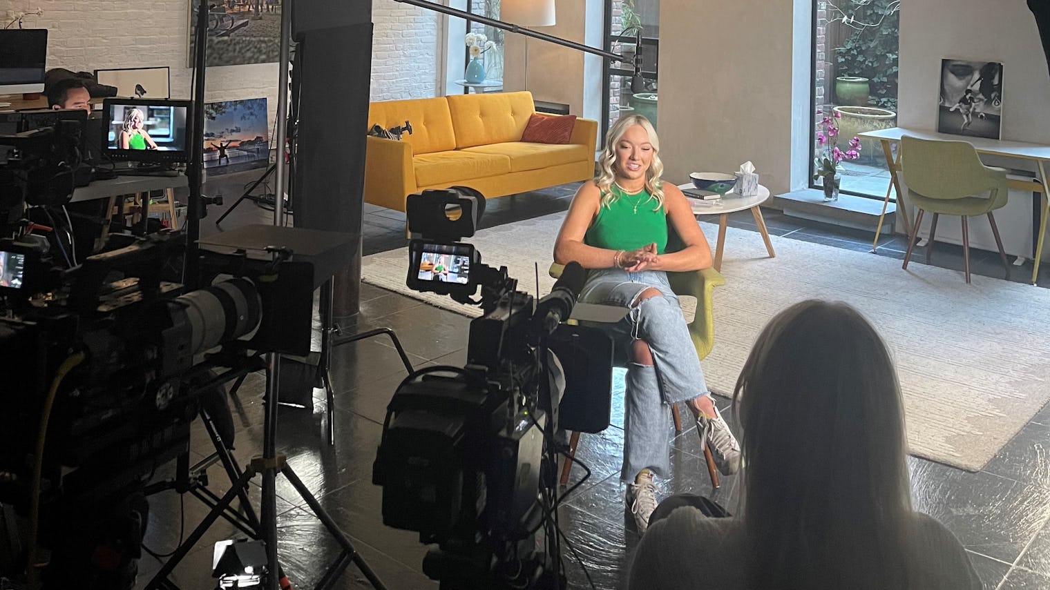 Her dad's killing made headlines. Now she's creating content about it.