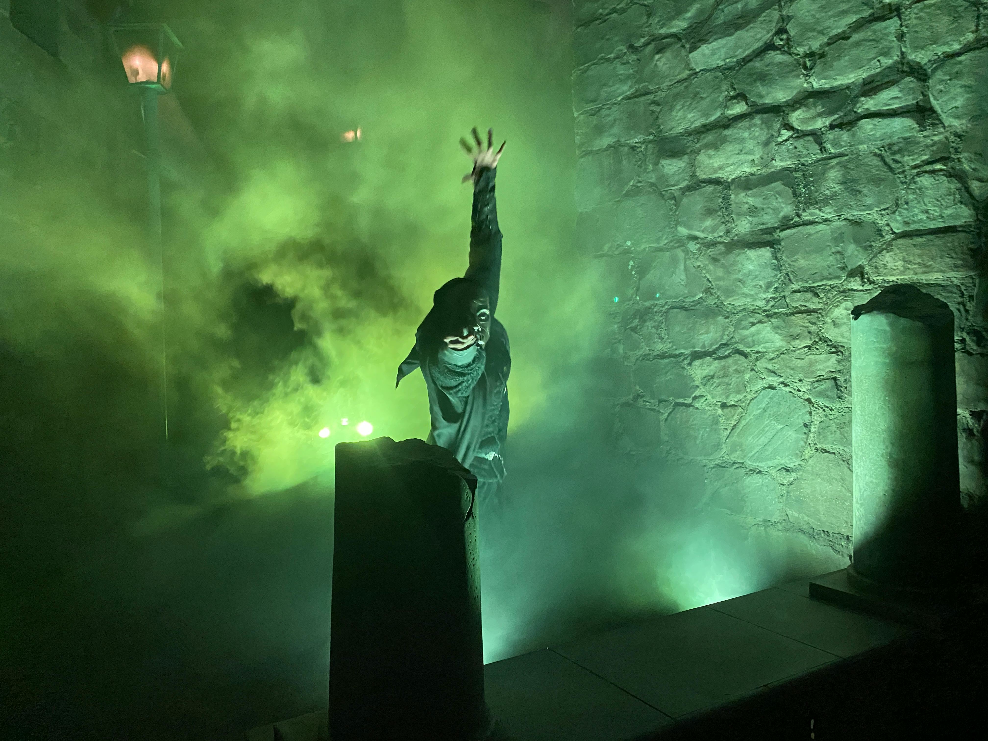 Halloween Horror Nights 2022 Death Eaters Battle Guests With Wands