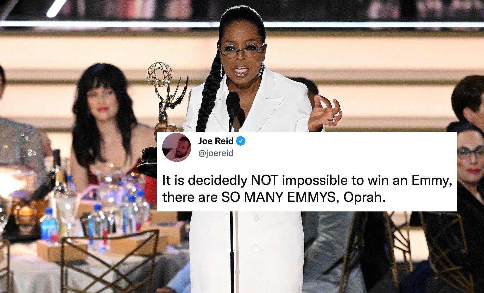 Tweets About Oprah's Math At The 2022 Emmys