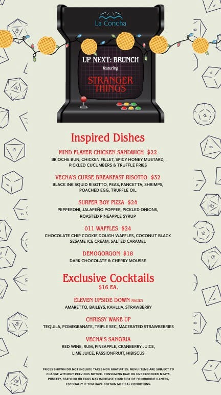 This 'Stranger Things' Brunch Has A Menu Fans Will Love A Waffle Lot