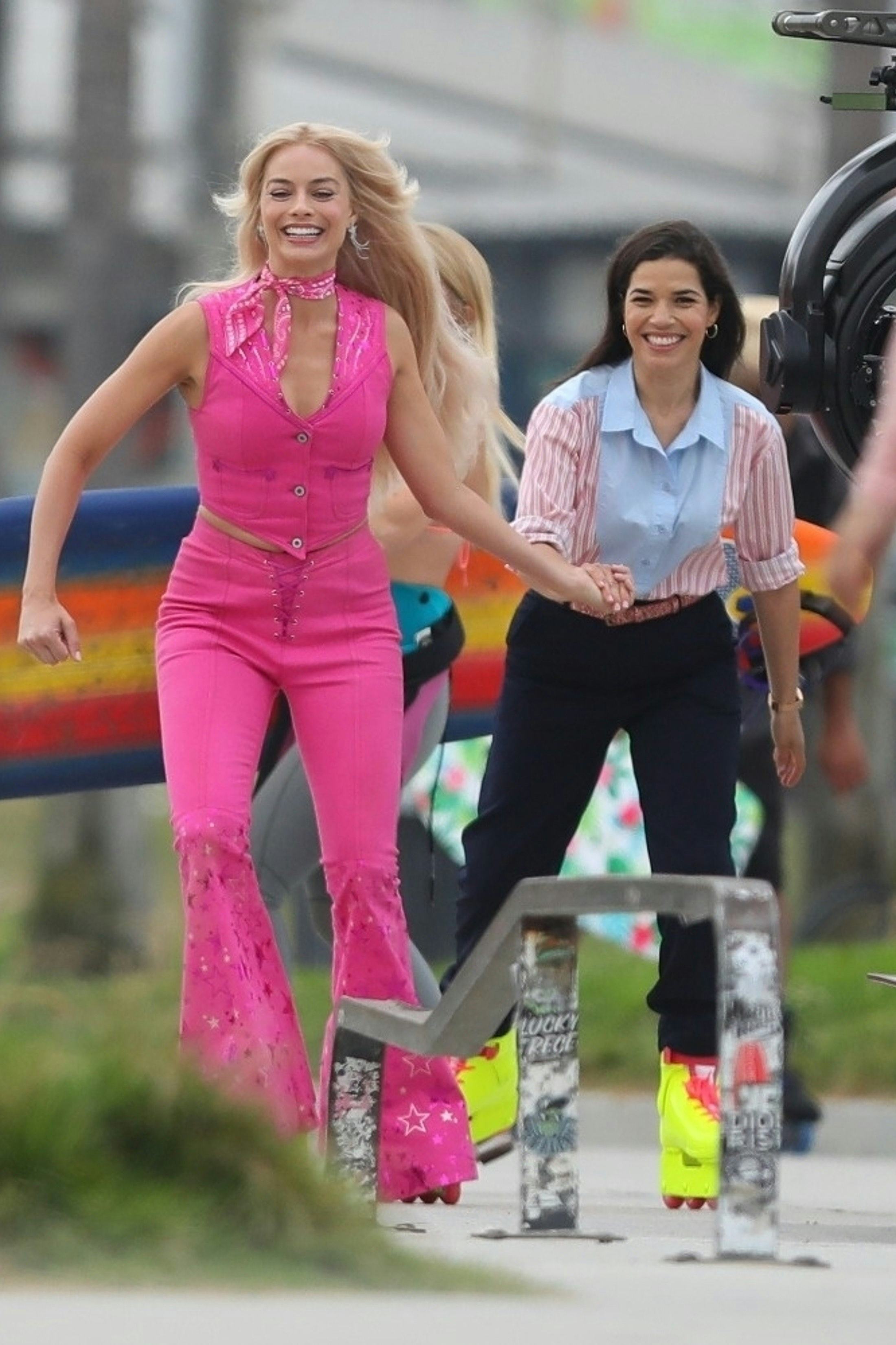 Margot Robbie Was “Mortified” When the ‘Barbie’ Set Pics Went Viral