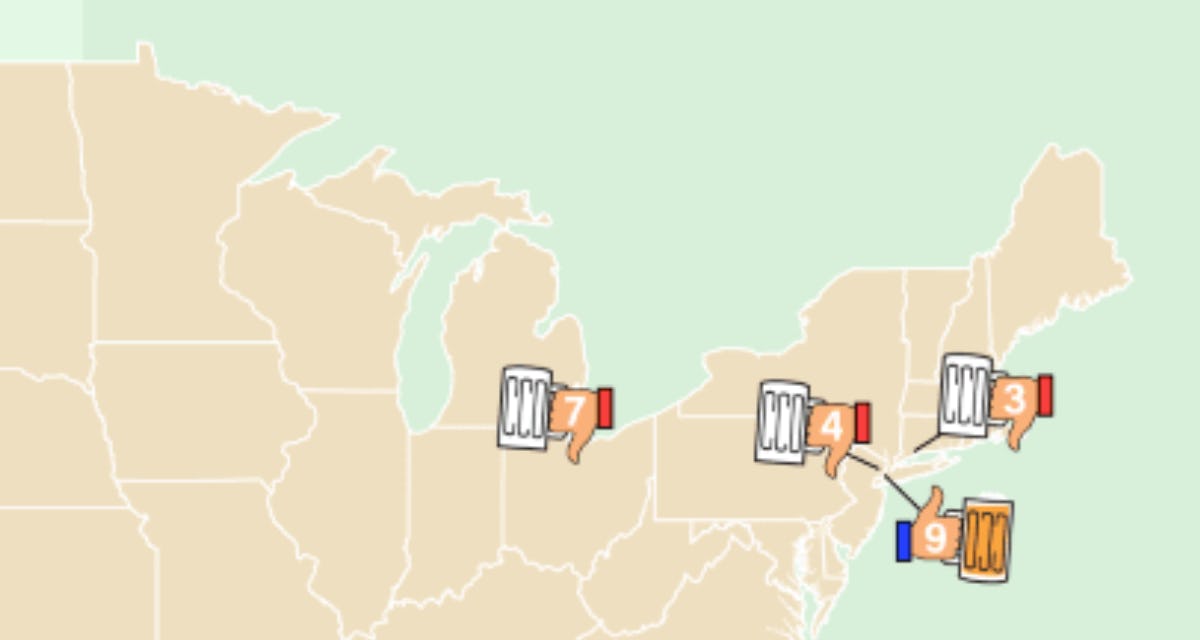 Best Beer Cities In The US? This Map Shows You