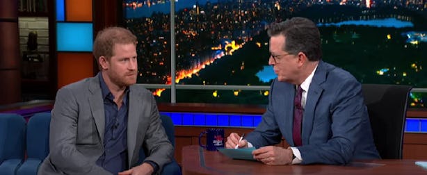 Prince Harry Tells Stephen Colbert Princess Diana Wouldn't Allow Prince ...