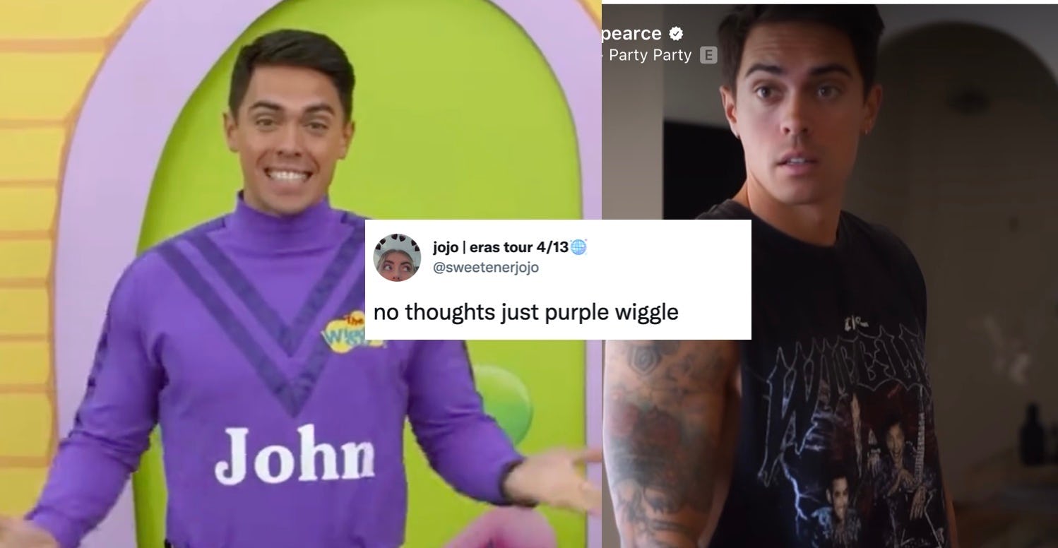 14 Purple Wiggle Memes Thirsting Over John Adamo Pearce