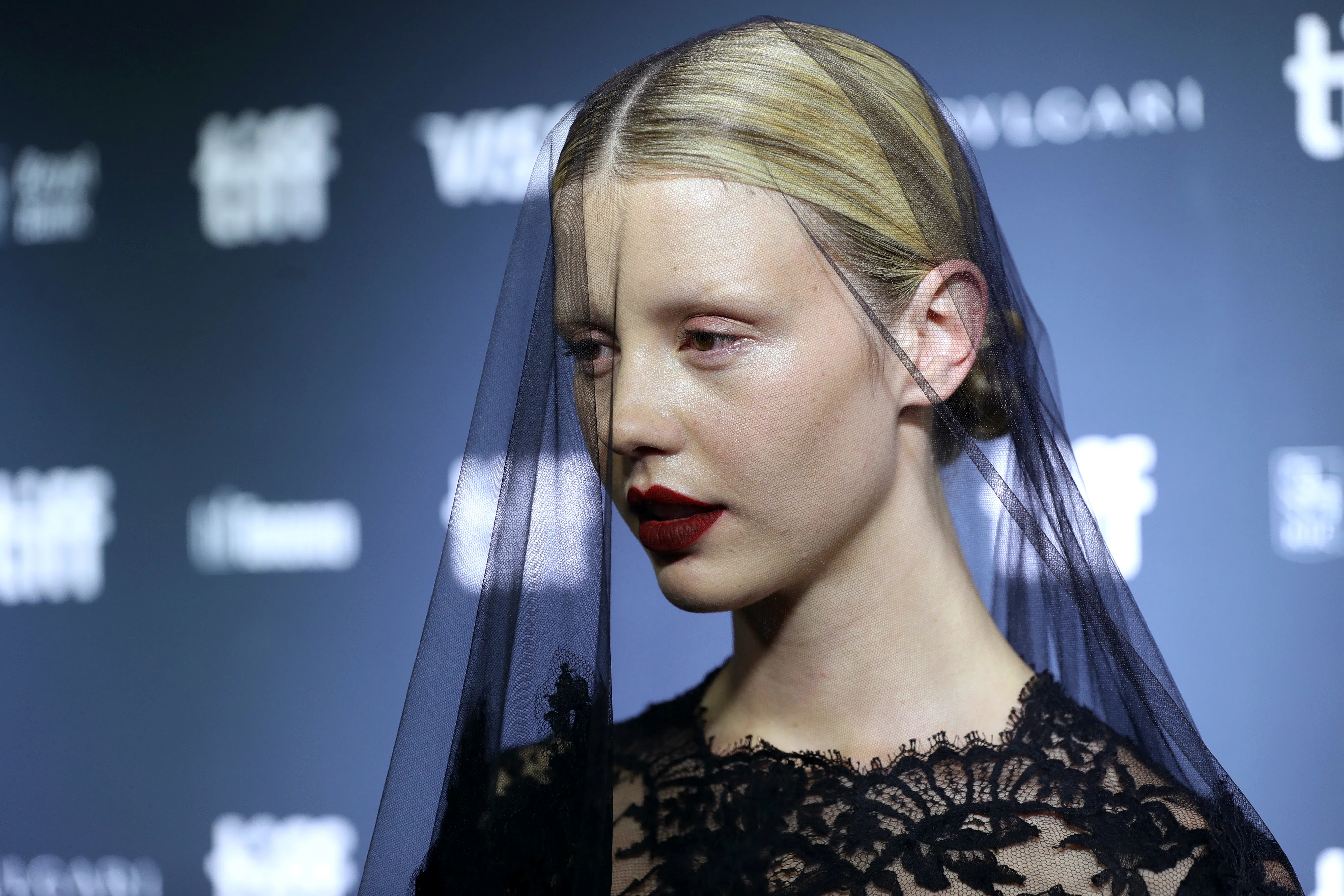 Mia Goth’s Best Red Carpet Moments Are a Haunting Whisper