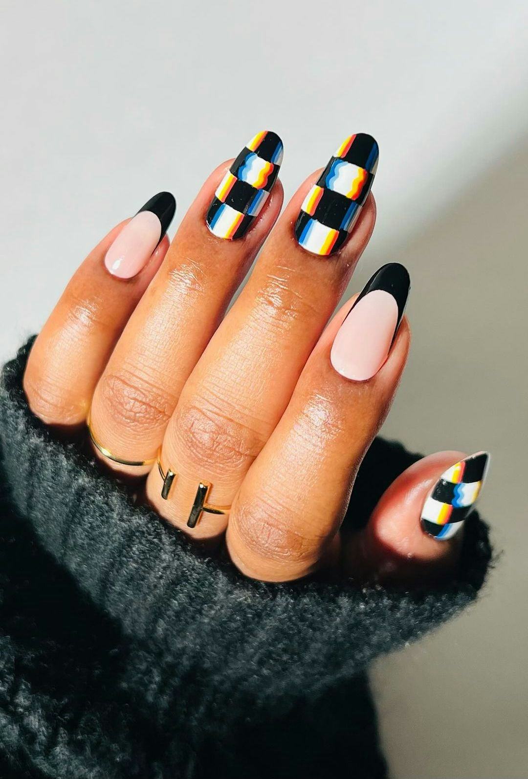 24 Checkered Nail Designs That Go Beyond A Basic Black & White Print