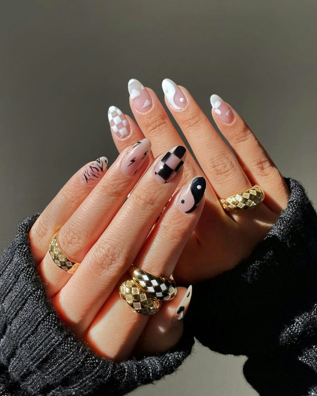 24 Checkered Nail Designs That Go Beyond A Basic Black & White Print