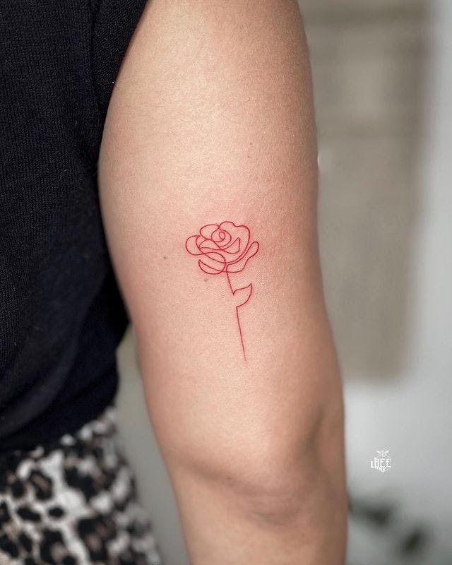 15 Red Ink Tattoo Ideas For That Kylie Jenner Vibe