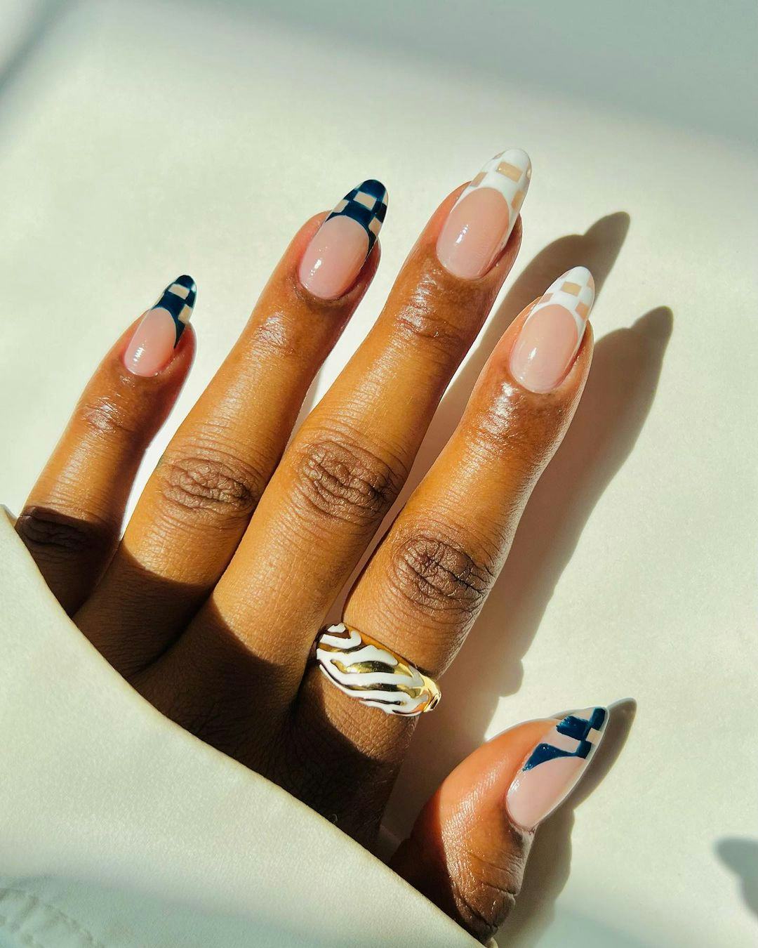 24 Checkered Nail Designs That Go Beyond A Basic Black & White Print