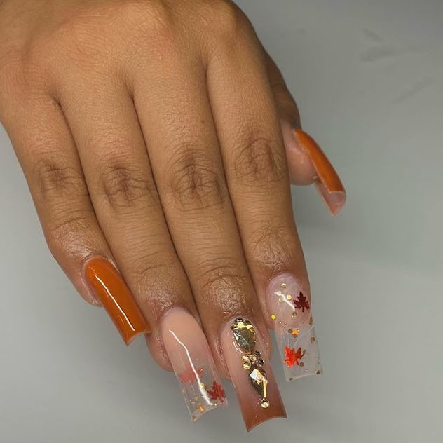 16 Fall Leaf Nail Art Designs That'll Put You In An Autumnal Mood