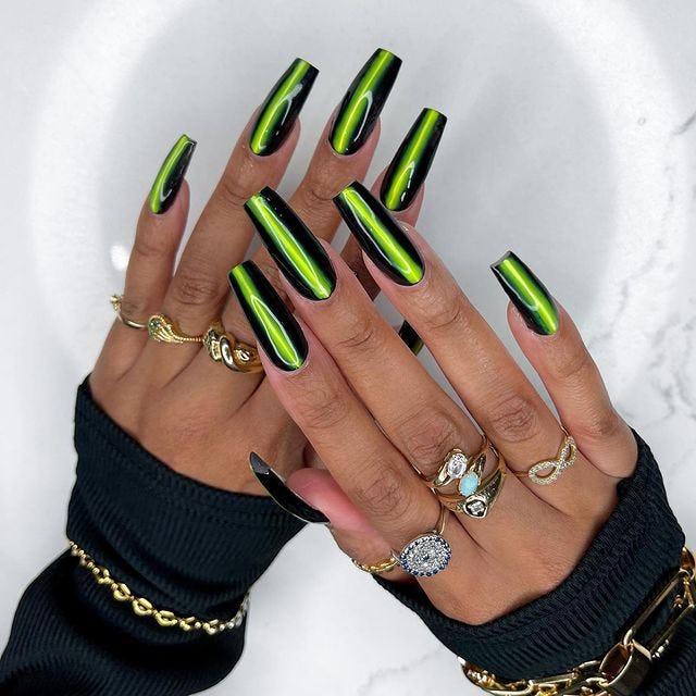15 Glow-In-The-Dark Nail Ideas That Are Seriously Lit