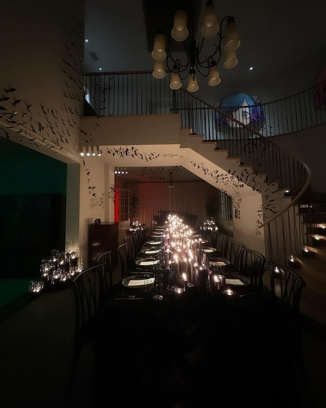 Hailey Bieber’s Vampire Makeup Uses Blood-Red Lipstick Very Literally