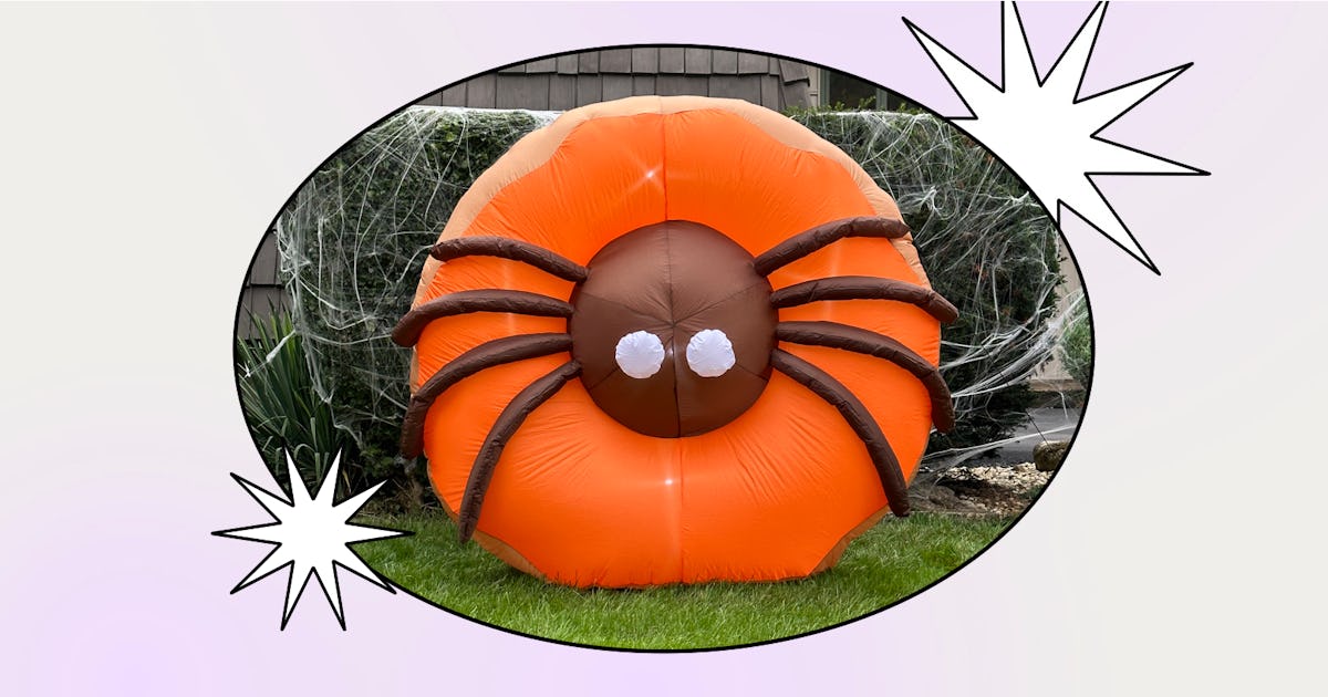 Dunkin's 2023 Halloween Merch Features An Inflatable Spider Donut Dunkin's 2023 Halloween Merch Features An Inflatable Spider Donut