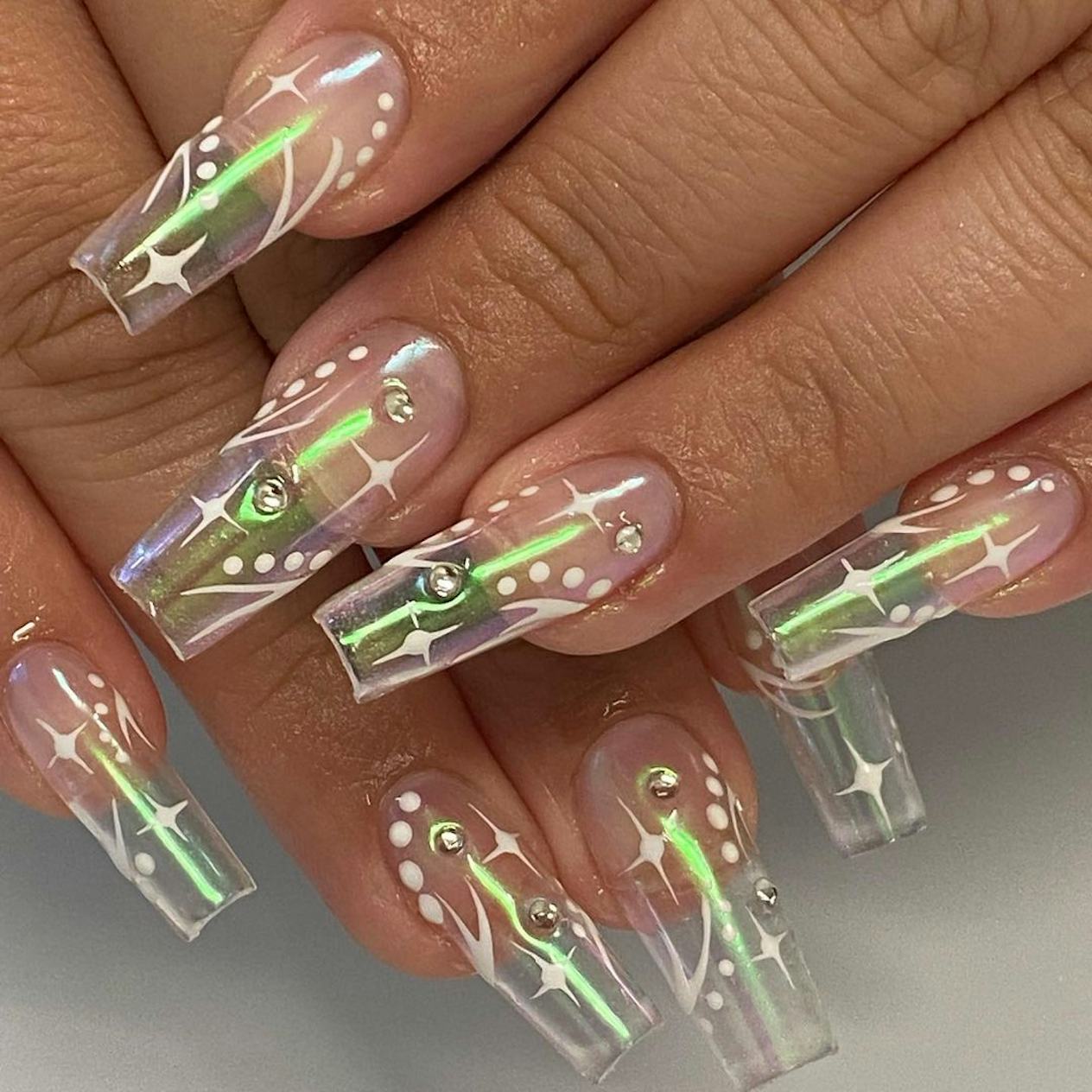 18 Clear Nail Designs, From Translucent French Tips To 3D Details