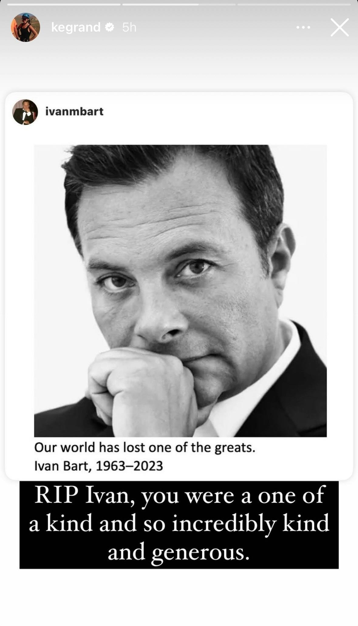 IMG Models' Ivan Bart Has Died at 60—Gigi Hadid, Naomi Campbell & More ...