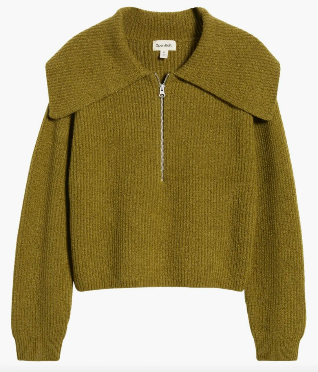Quarter-Zip Sweaters Are The Layering Essential Your Winter Outfits Need
