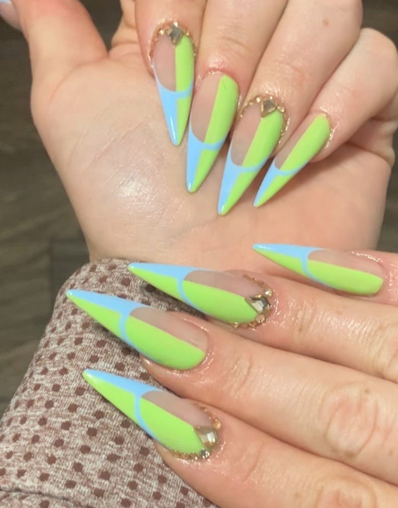 13 Half & Half Nail Design Ideas For When You Can't Choose One Color