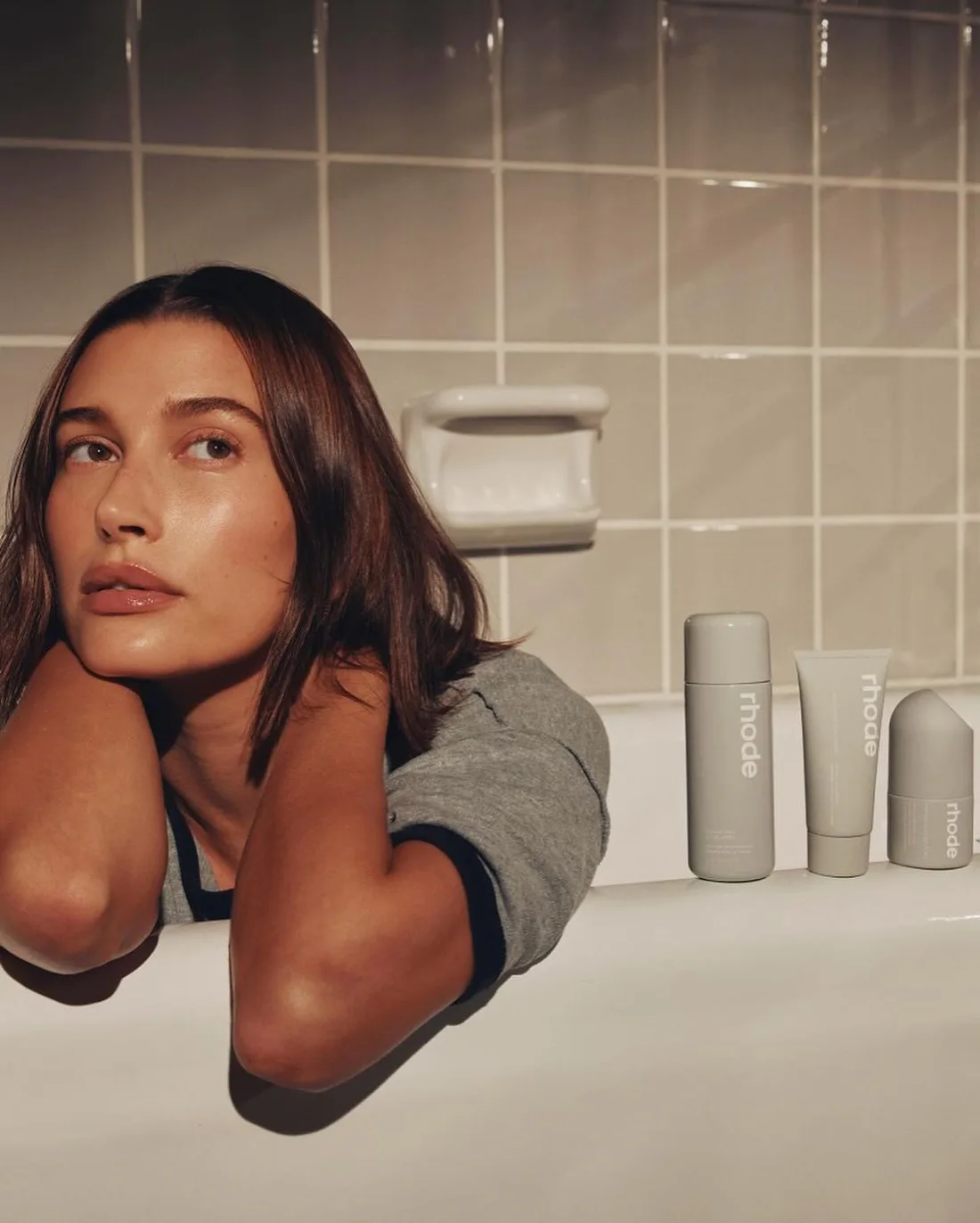 Hailey Bieber Forgot To Wear Pants In Her New Rhode Skin Campaign