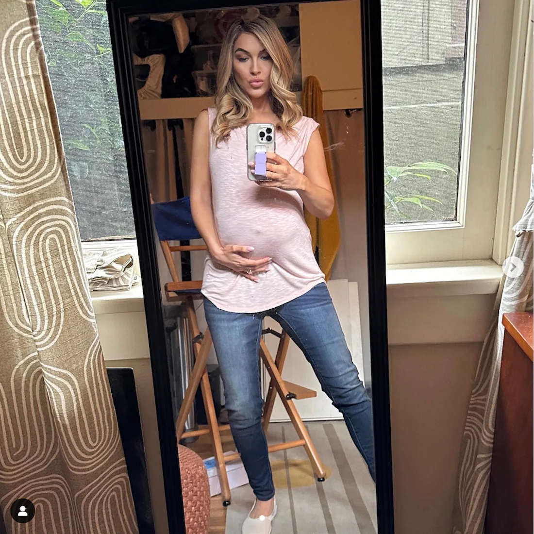 Chrishell Stause Wears Faux Baby Bump For Lifetime Movie