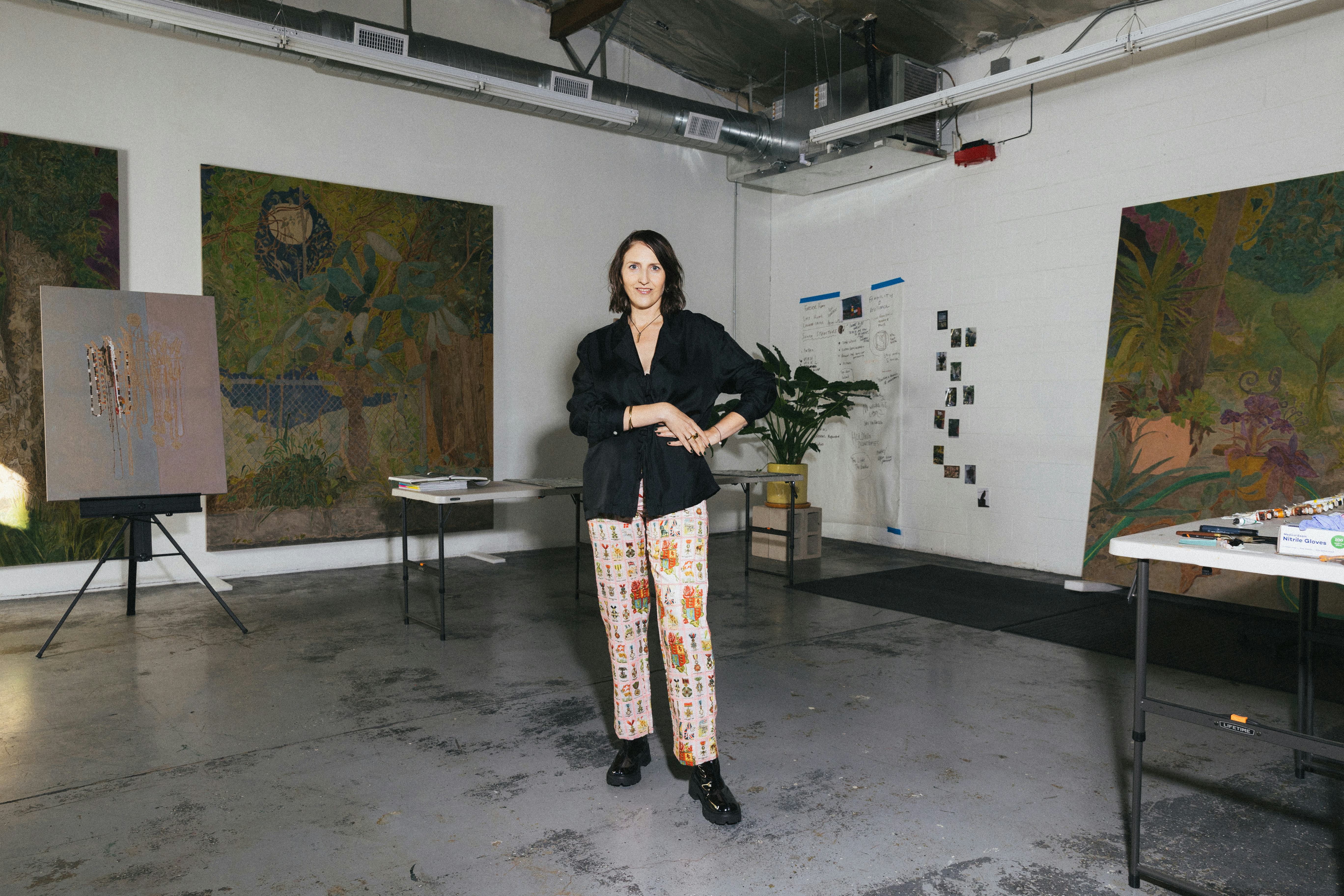 Inside Hayley Barker's Night Gallery Exhibition "Laguna Castle"