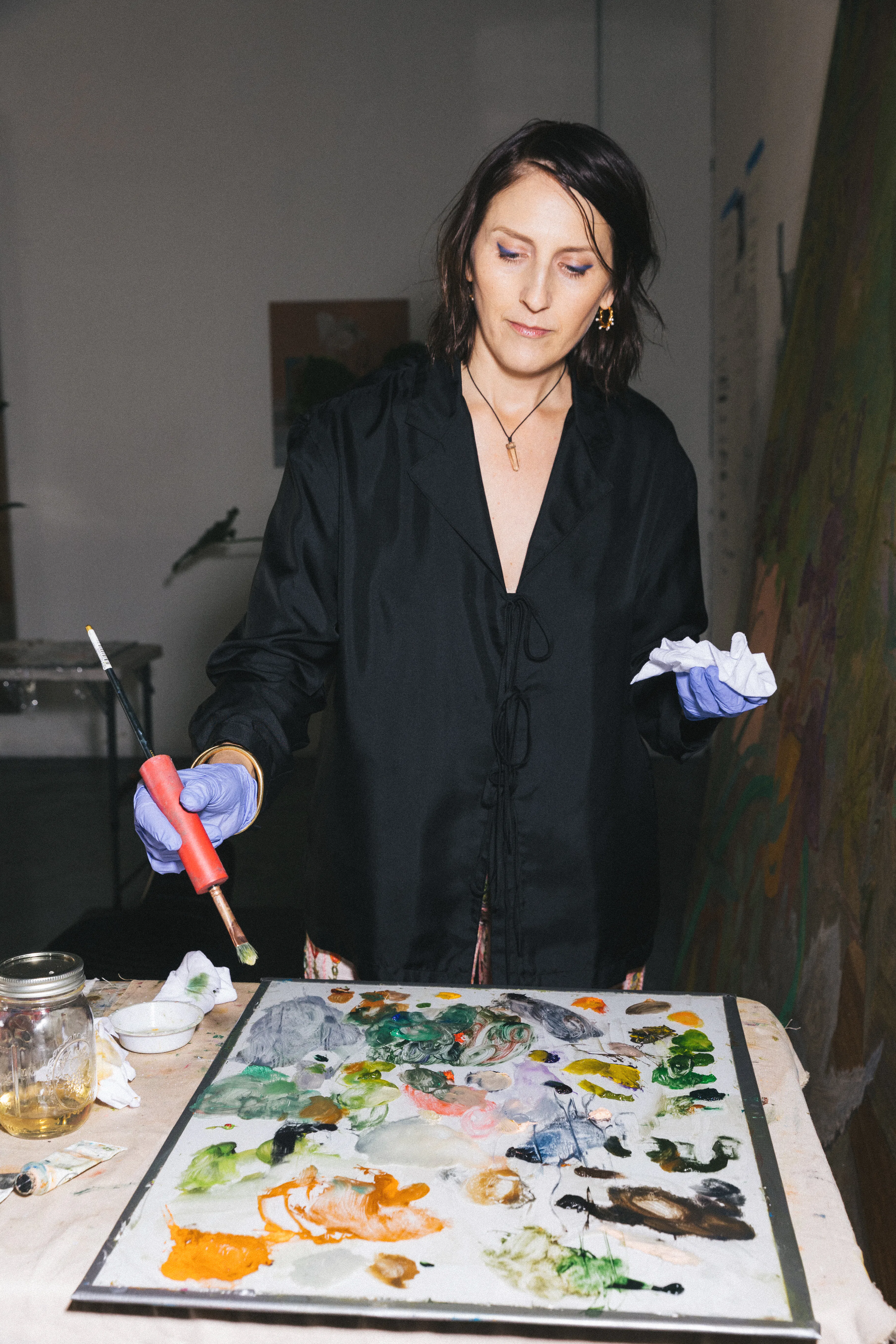 Inside Hayley Barker's Night Gallery Exhibition "Laguna Castle"