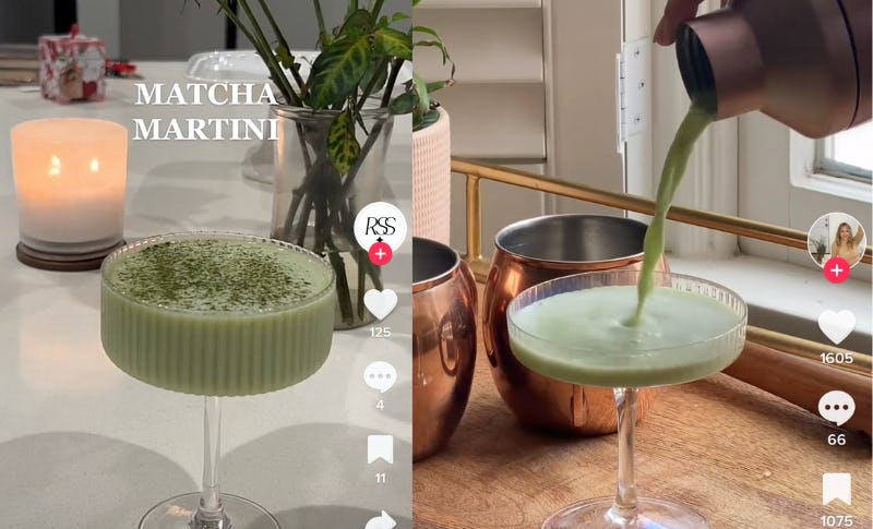 How To Make Matcha Martinis From TikTok For A Sweet Boost