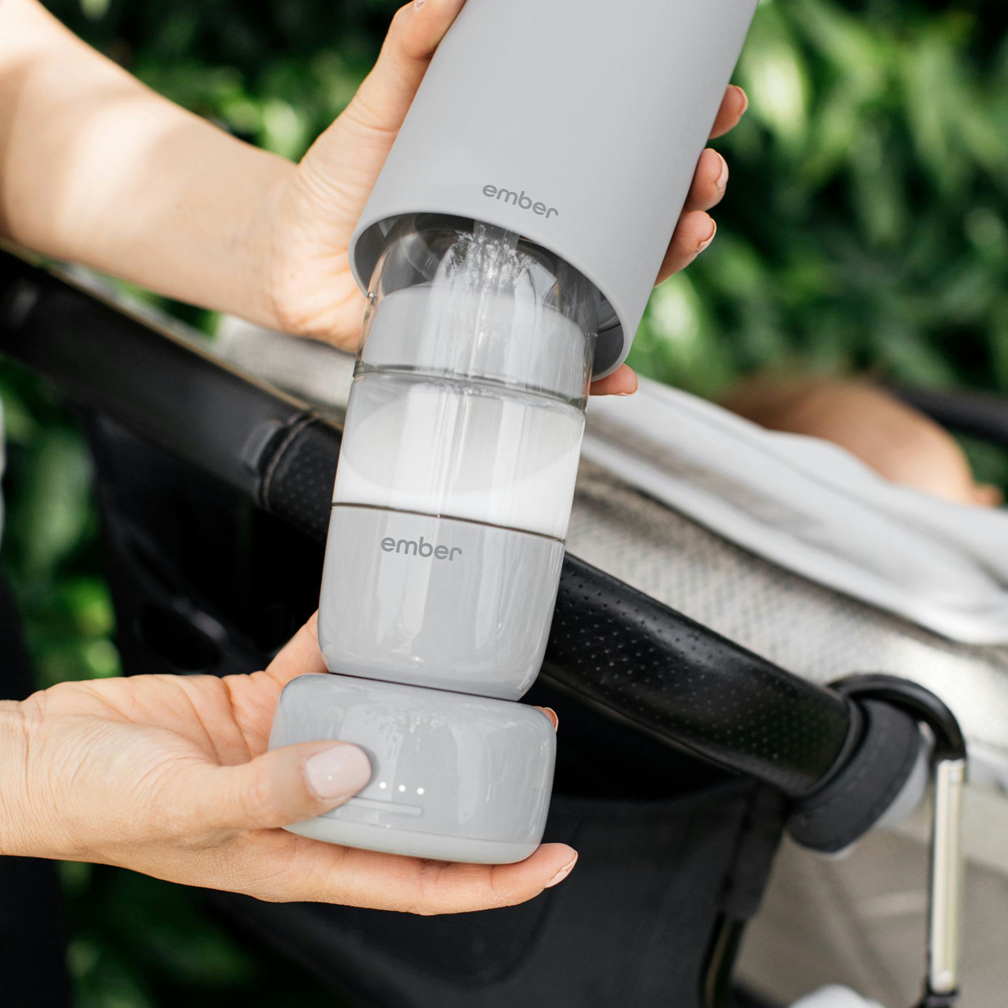 The New Ember Baby Bottle System Is Self-Heating & Logs Baby's Feeds