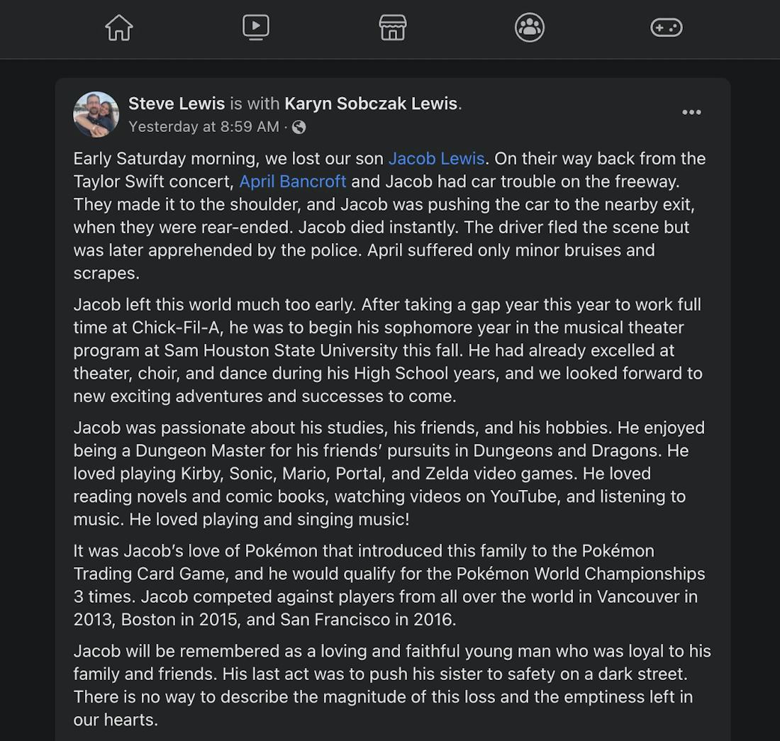 Taylor Swift Fan Jacob Lewis Dies On His Way Home From Eras Tour