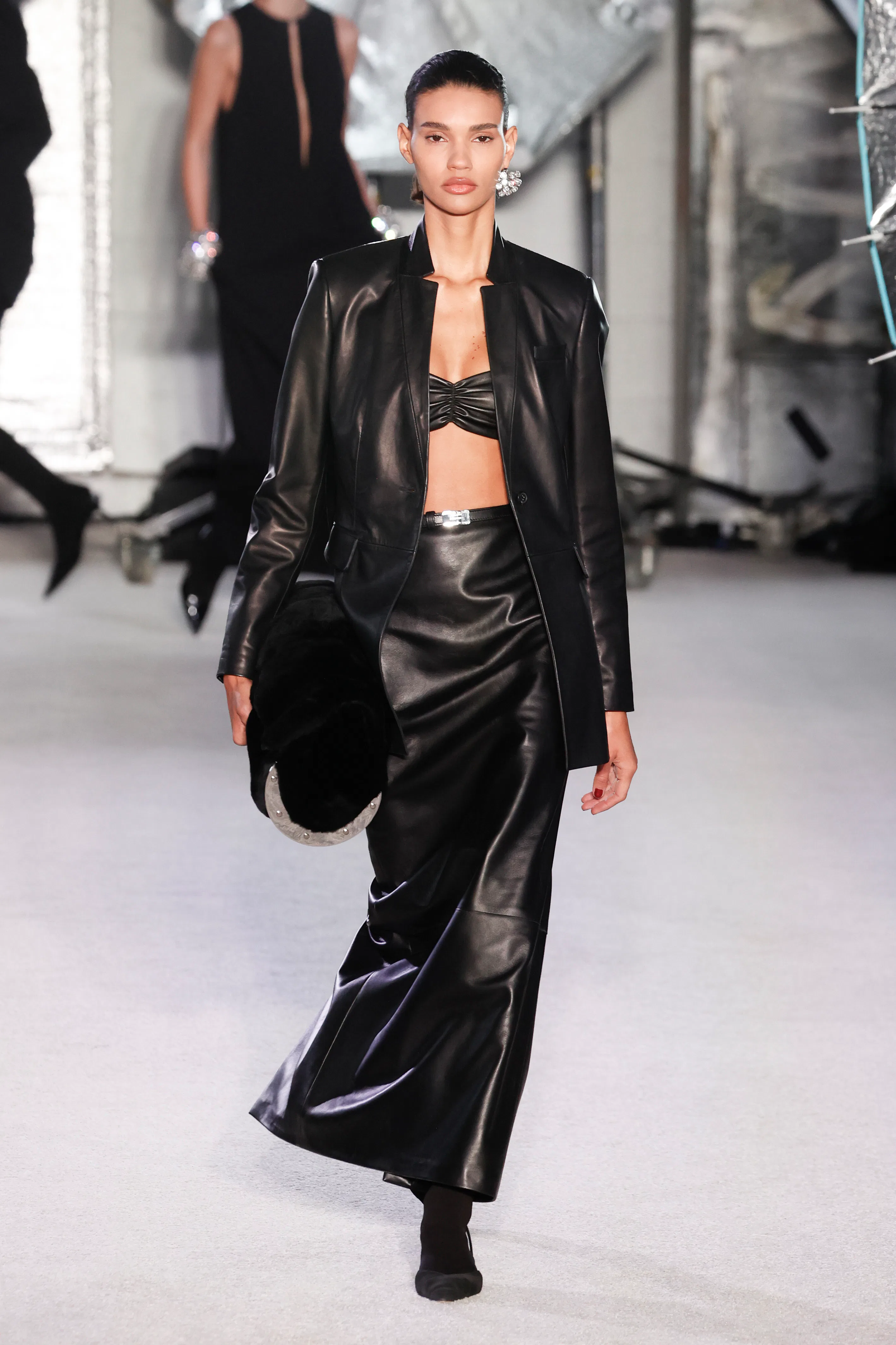 Hailey Bieber Goes All in on Leather for a Date Night in NYC
