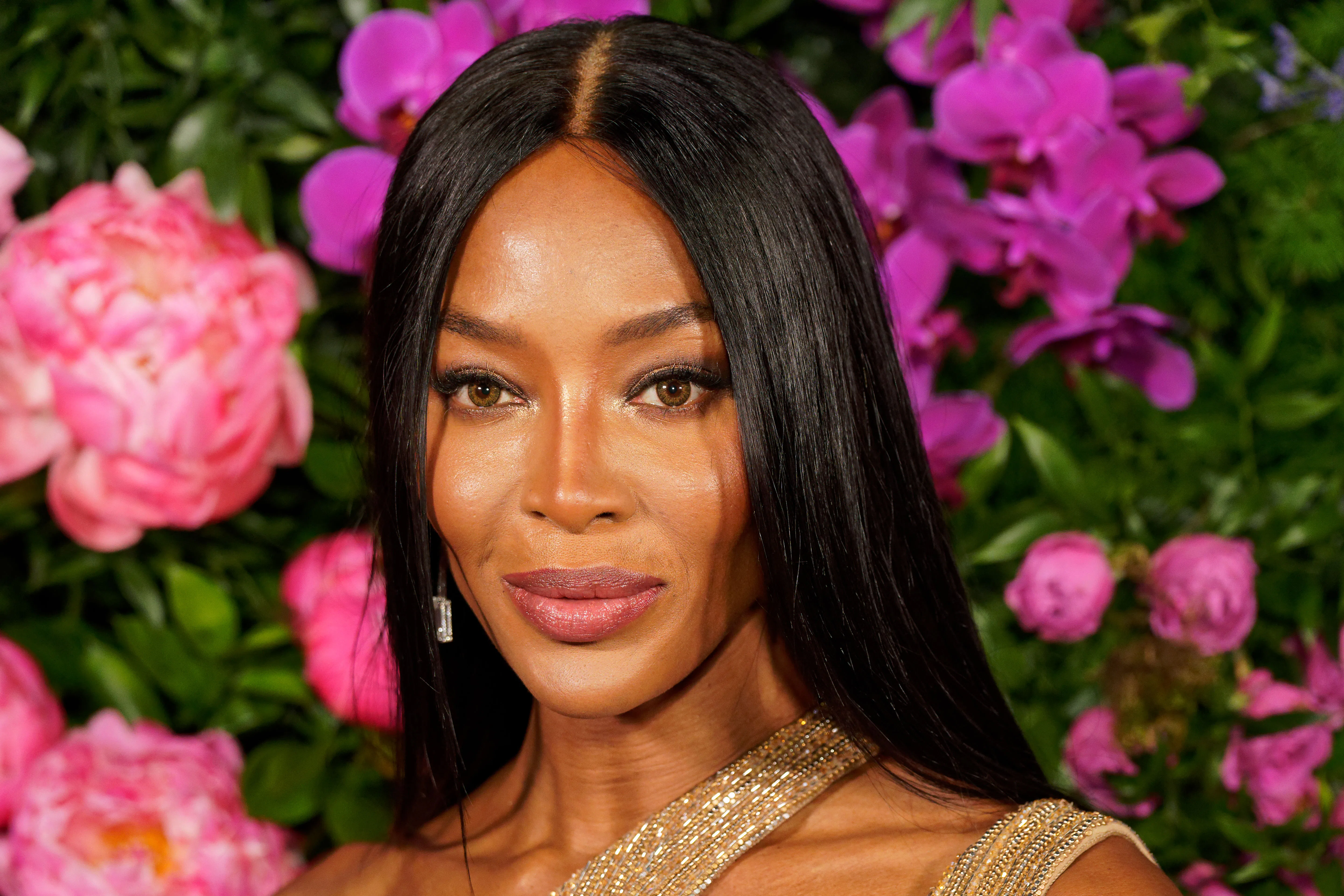 Naomi Campbell Stunned In a Glitzy Gown At Her 53rd Birthday Party