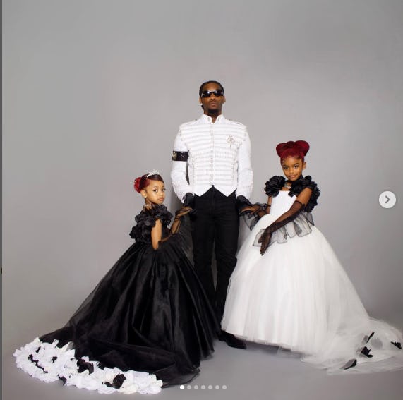 Offset's Daughters Kalea & Kulture Wore Tiny Ballgowns To 'Little ...