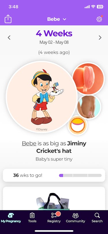 This Pregnancy App Compares Baby Size To Disney Characters & Props