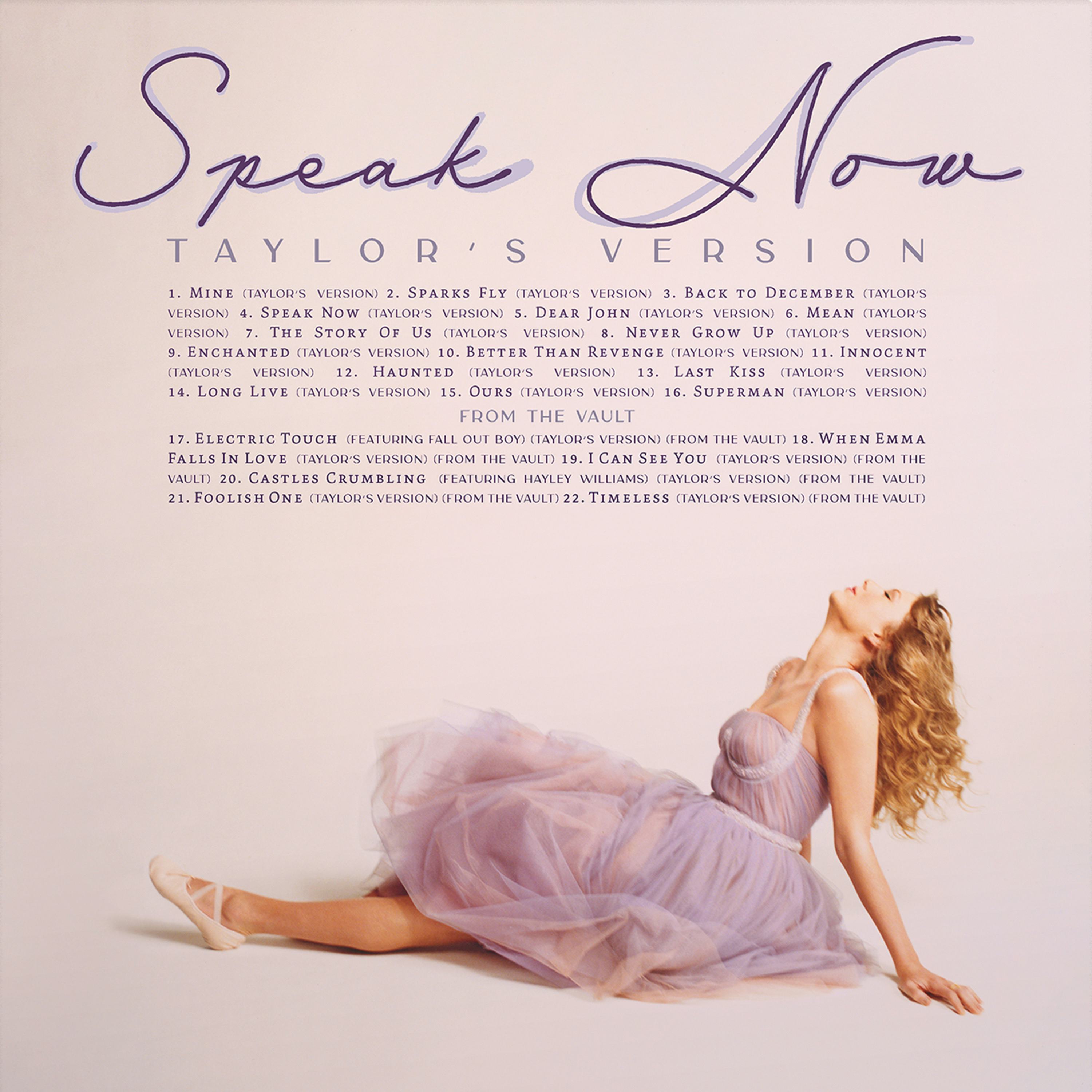 'Speak Now' Taylor's Version: Release Date, Tracklist, Features