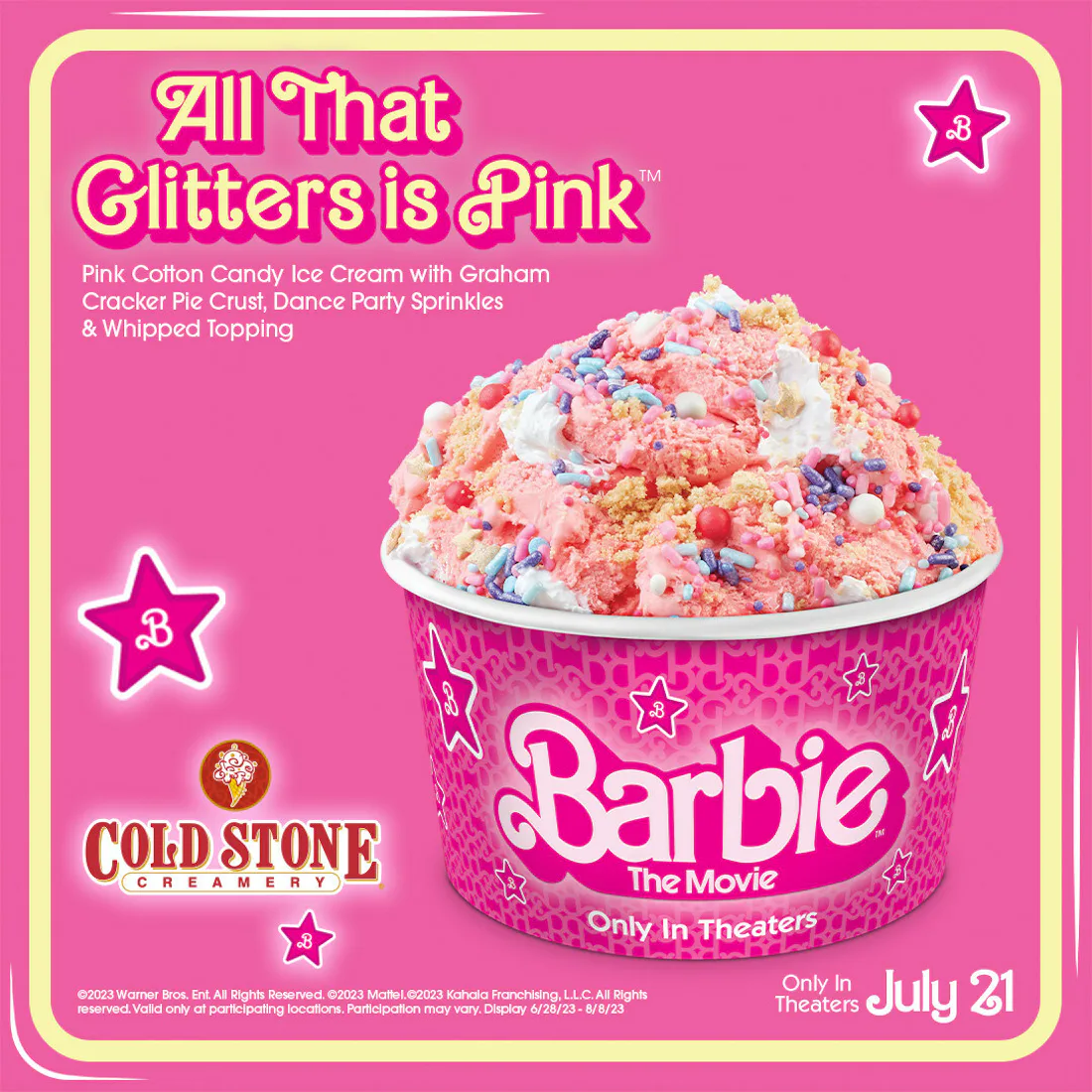 'Barbie' & Cold Stone Creamery Collaborated On 2 New Desserts