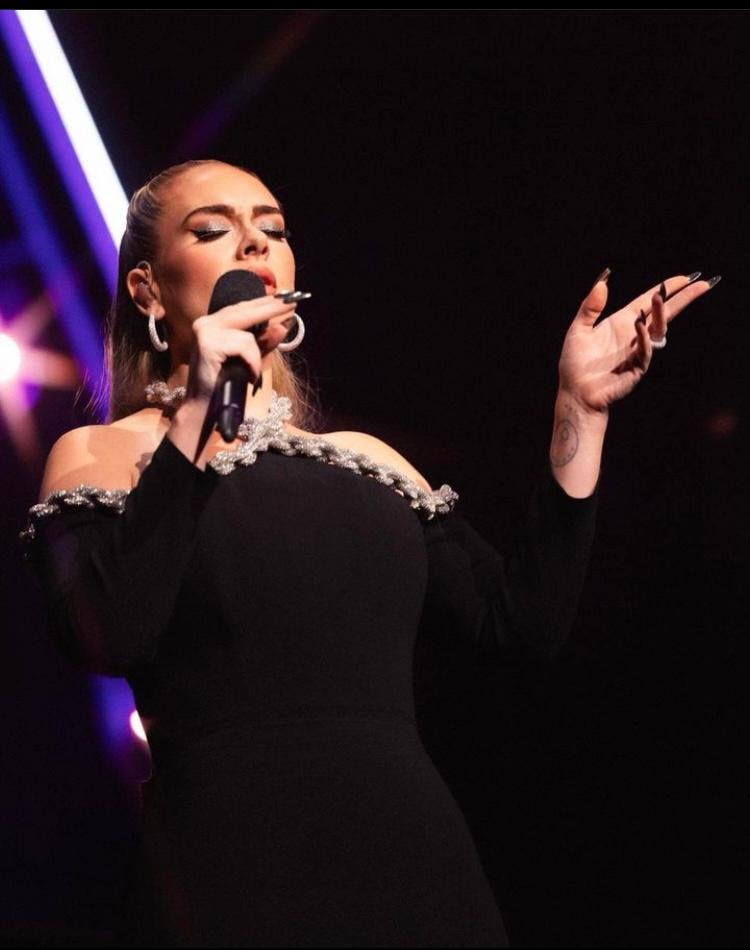 Adele’s Dazzling Stella McCartney Dress Lit Up The Stage In Vegas