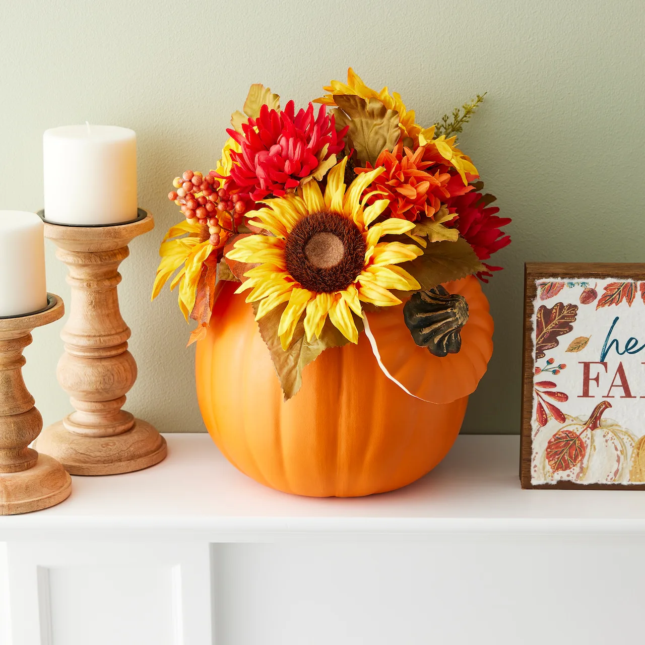 Calling All Fall Stans! You Can DIY A Faux Pumpkin For Free At Michaels