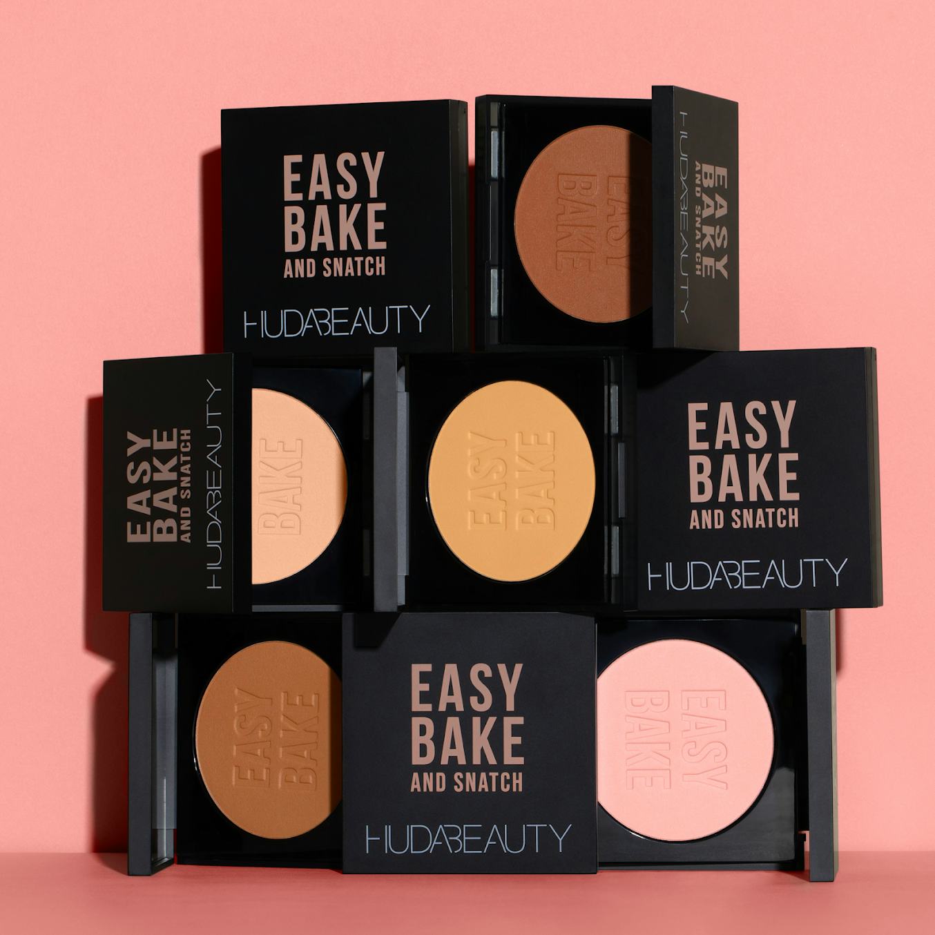 Huda Beauty's Easy Bake And Snatch Pressed Powder Just Dropped