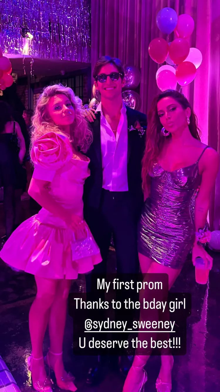 Sydney Sweeney’s Birthday Dress Stole The Show At Her ‘80s Prom-Themed ...