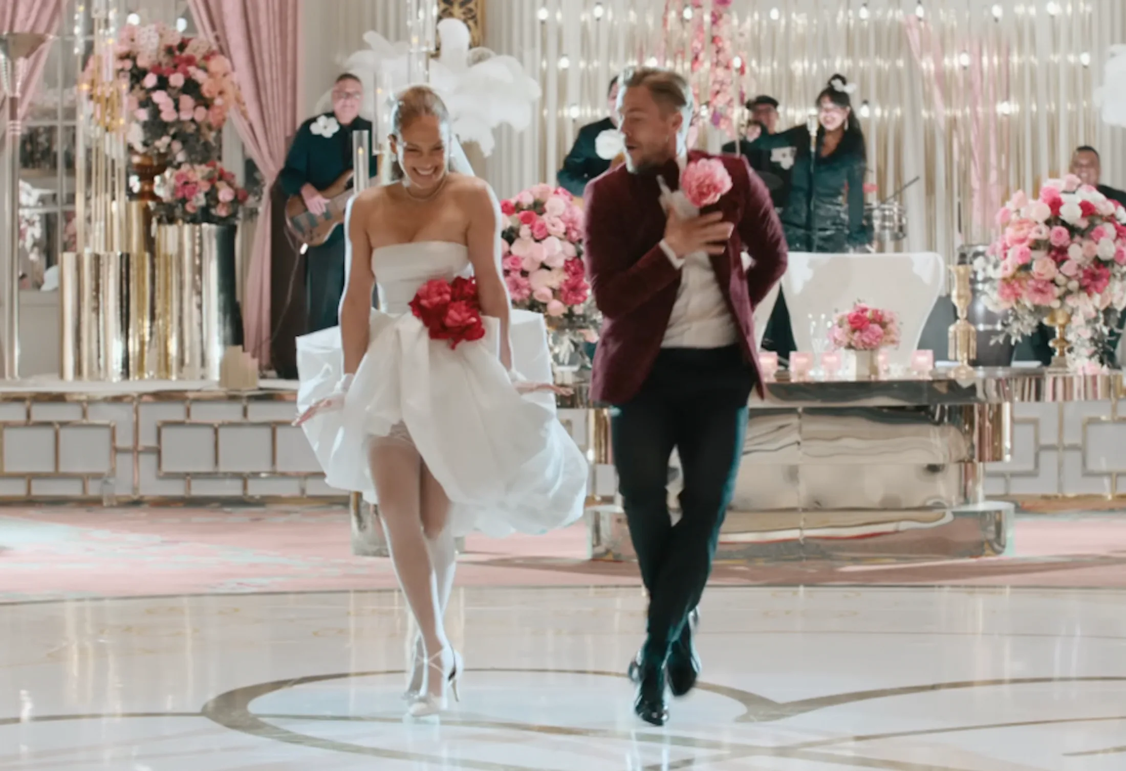 Jennifer Lopez Wore A Bustier Wedding Dress In "Can't Get Enough" Video