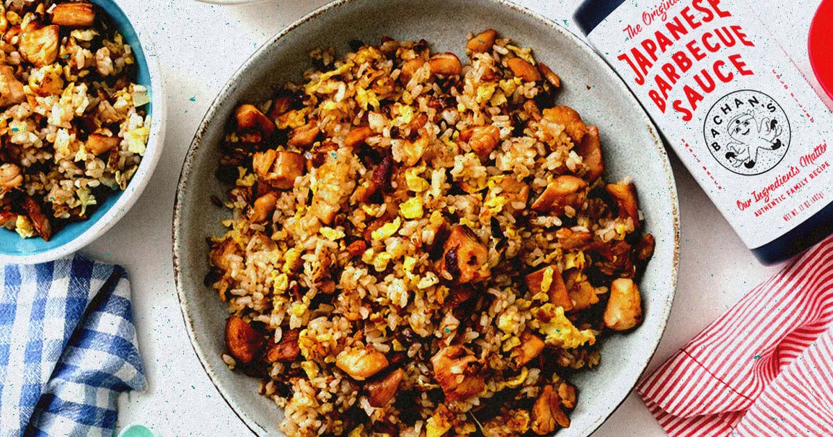 This Barbecue Fried Rice Recipe Is Sweet, Sticky, And Seriously Delicious