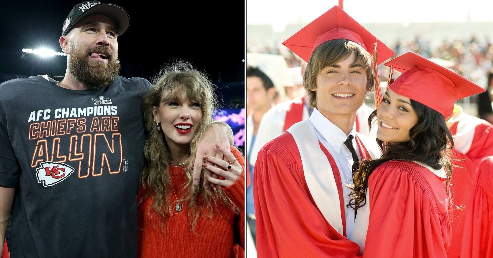 Taylor Swift & Travis Kelce Inspired 'High School Musical' Memes