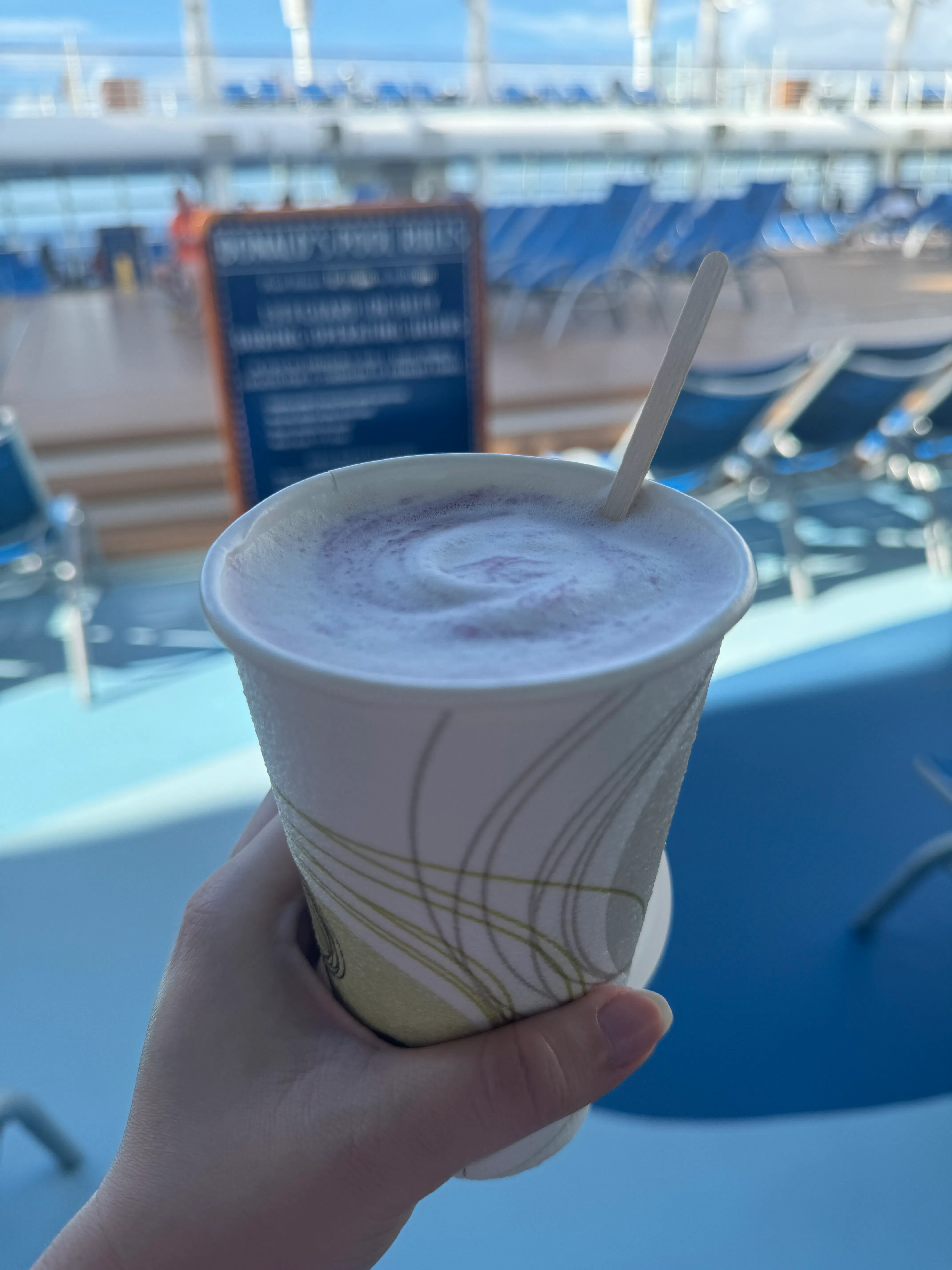 I Tried Disney Cruise's 'Agatha All Along' Ube Coconut Latte