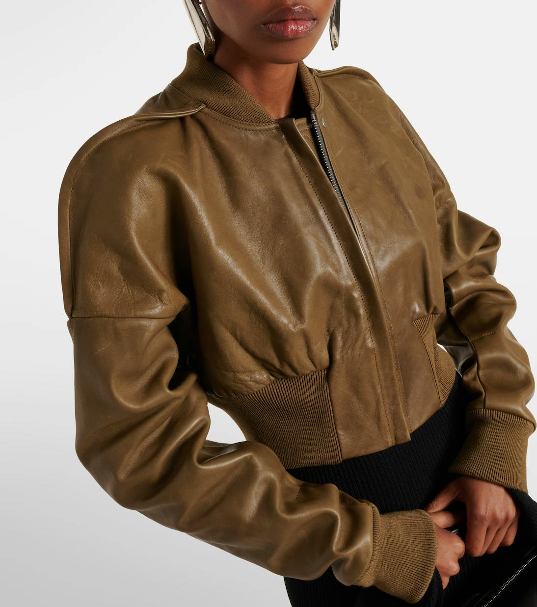 Leather Bomber Jackets Are Fall's MVP Staple