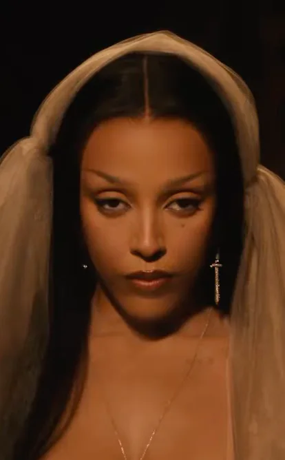 Doja Cat's See-Through Bustier Dress Served Goth Bride For Airbnb